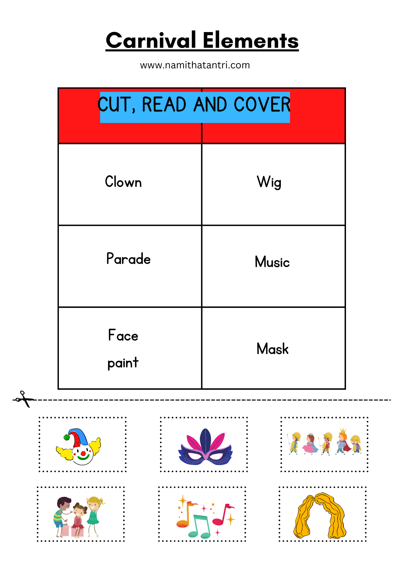 Carnival Celebrations Around the World: Free Activity Printable ...