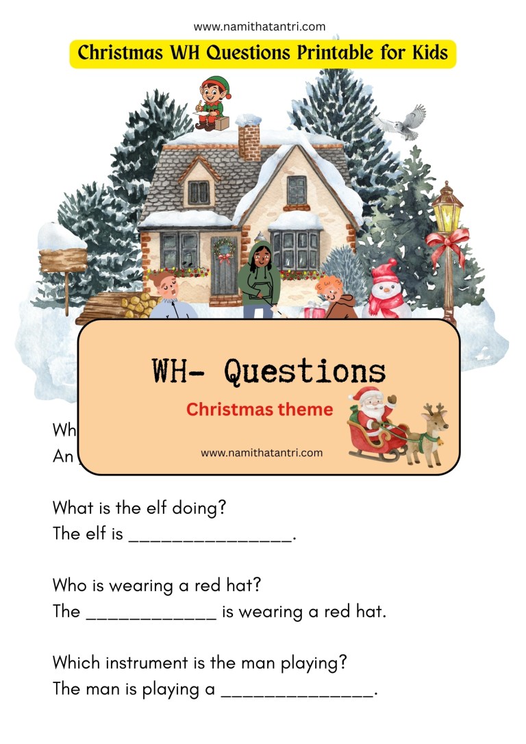 Help Kids Learn and Grow This Christmas with WH Questions. Free ...